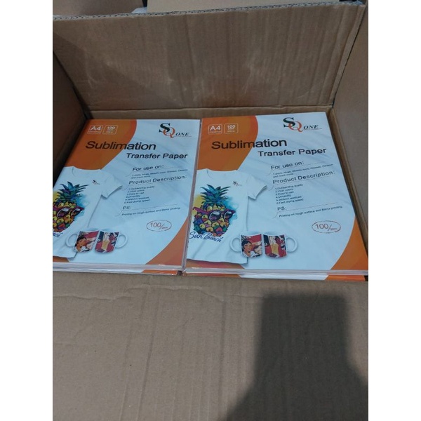 Jual KERTAS SUBLIM A4 MERK SQ ONE / SUBLIME / ART PAPER SUBLIM / MURAH ...