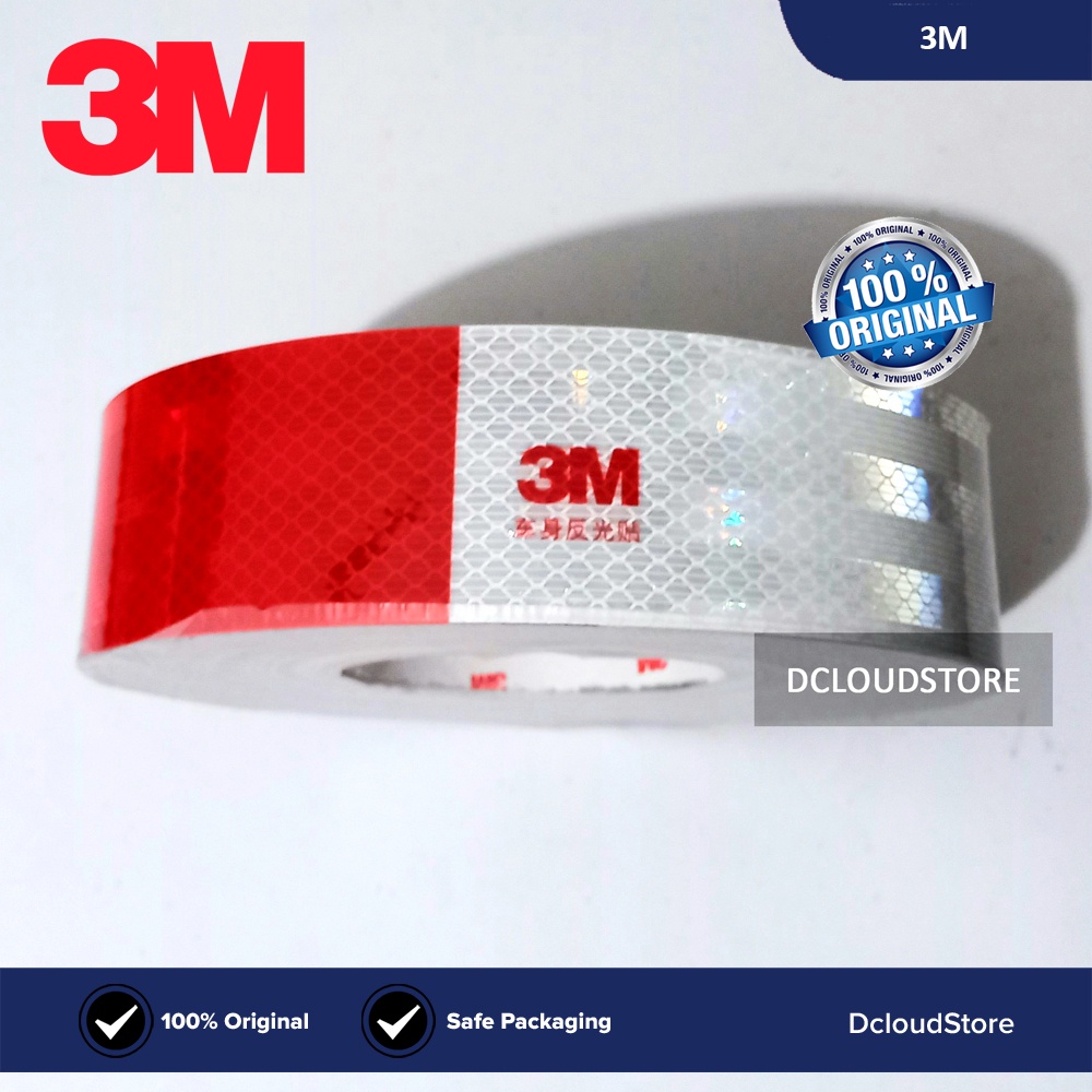 Jual Original 3M Reflector Tape 2 inch x 45M Stiker Reflektor Mobil ...