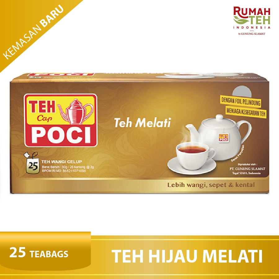 Jual Teh Celup Cap Poci Melati 25 Bags - Teh Poci - Tea Bag | Shopee ...