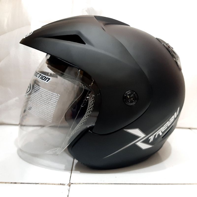 Jual HELM VOG XTREAM SOLID HITAM DOFF | Shopee Indonesia