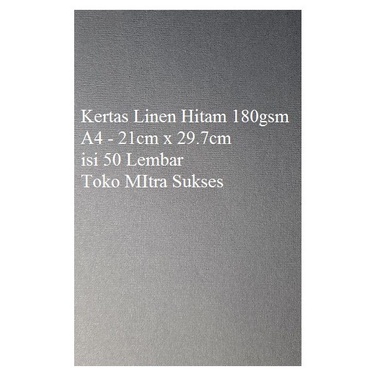 Jual Kertas Kertas Linen Hitam A4 Isi 50 Lembar | Shopee Indonesia