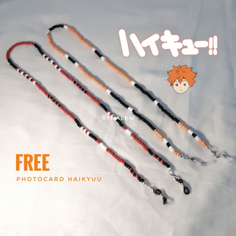 Jual Haikyuu Strap Mask Edition / Kalung Masker Nekoma & Karasuno ...