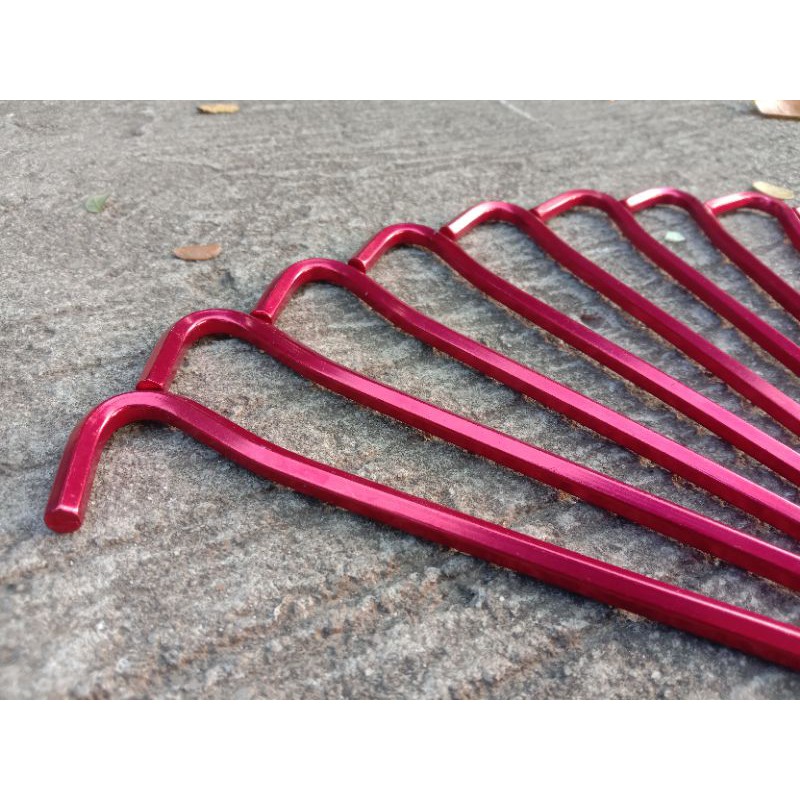 Jual Pasak tenda alumunium alloy ultralight / kokoh / ringan / pasak ...