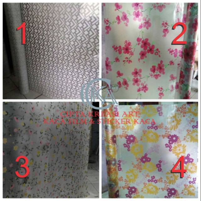 Jual STIKER MOTIF KACA JENDELA / KACA FILM PINTU / STICKER KACA RUMAH ...
