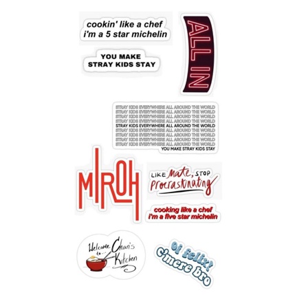 Jual (COD) Sticker STRAY KIDS merch aesthetic custom kpop journaling ...
