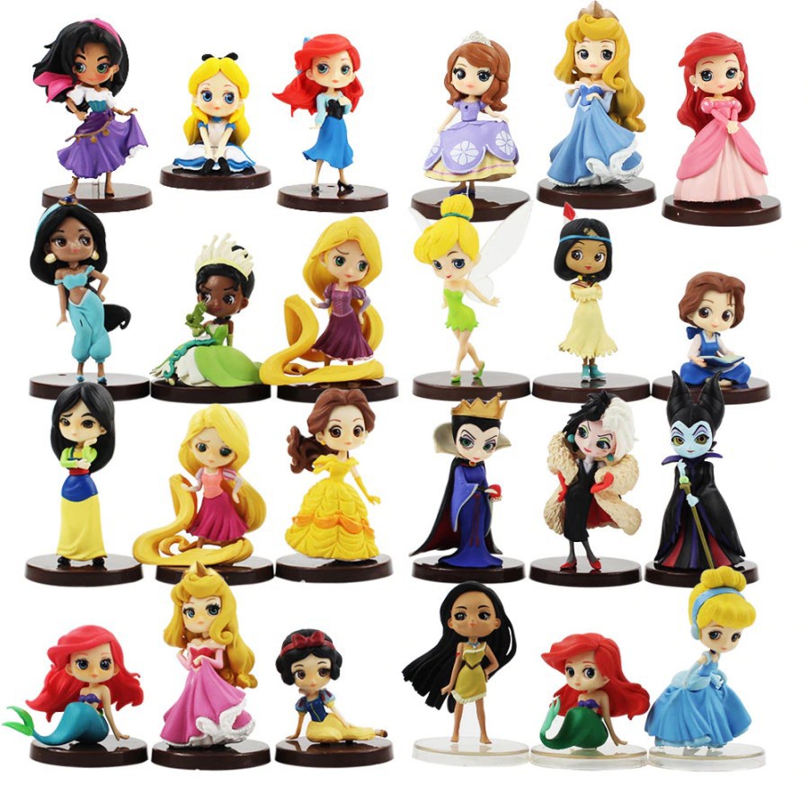 Jual DISNEY PRINCESS Q POSKET SOFIA- JASMINE -AURORA-BELLE-SNOW WHITE ...