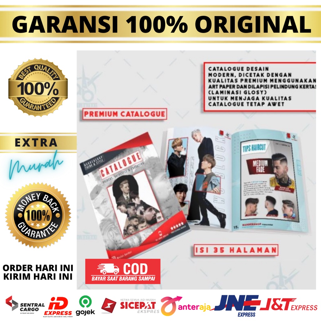 Jual Katalog Barbershop Pangkas Rambut Cukur Kekinian Model Rambut ...