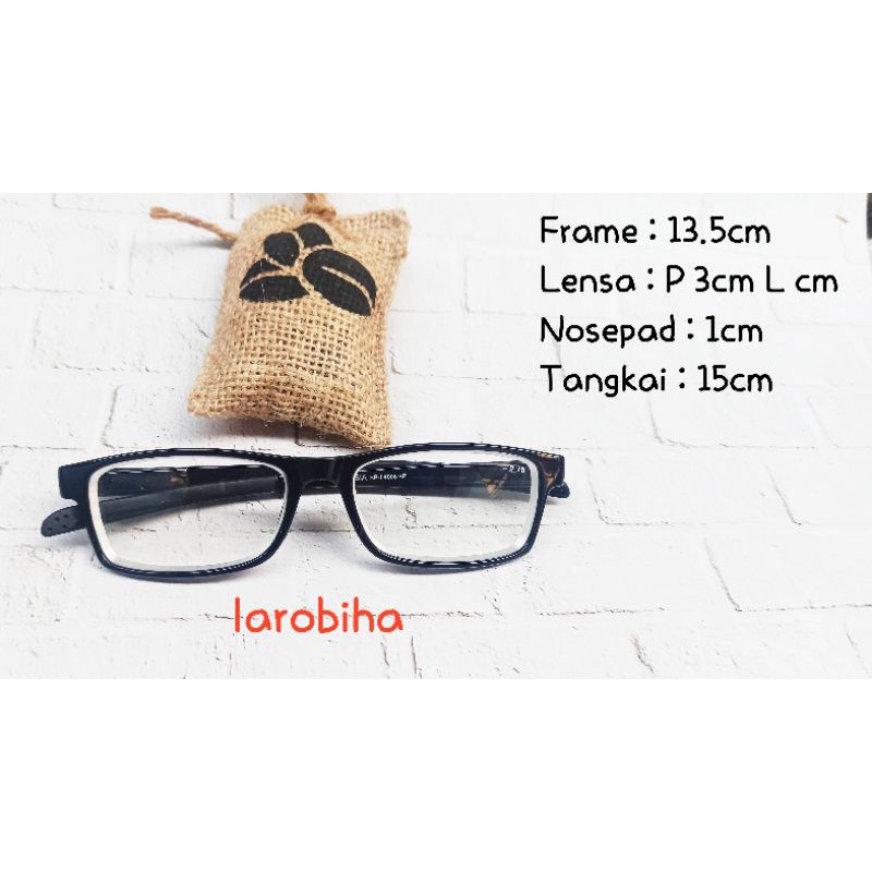 Jual kacamata minus kotak frame kecil pegas ngeper frame korea | Shopee ...