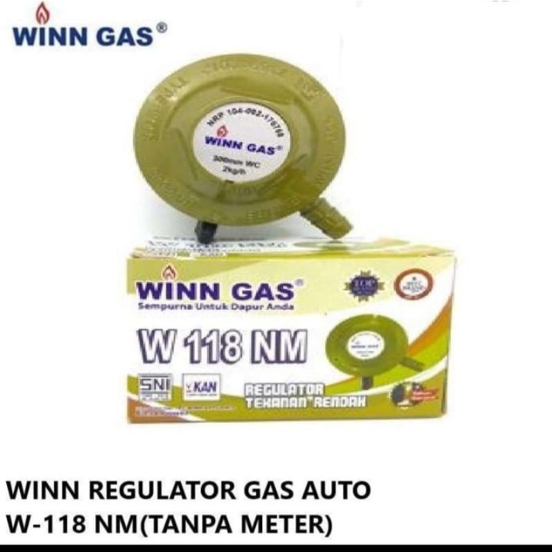 Jual WINN GAS REGULATOR W118 NM/TAMPA METER/SNI | Shopee Indonesia