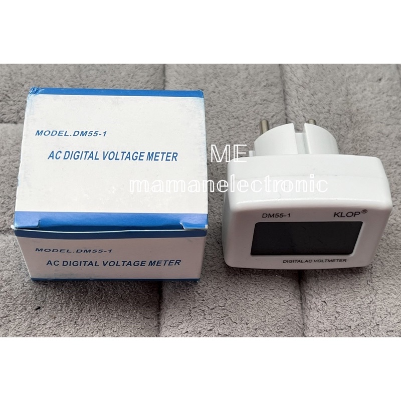 Jual Voltmeter AC Volt Meter 220V Plug EU Alat Ukur Tegangan Listrik ...