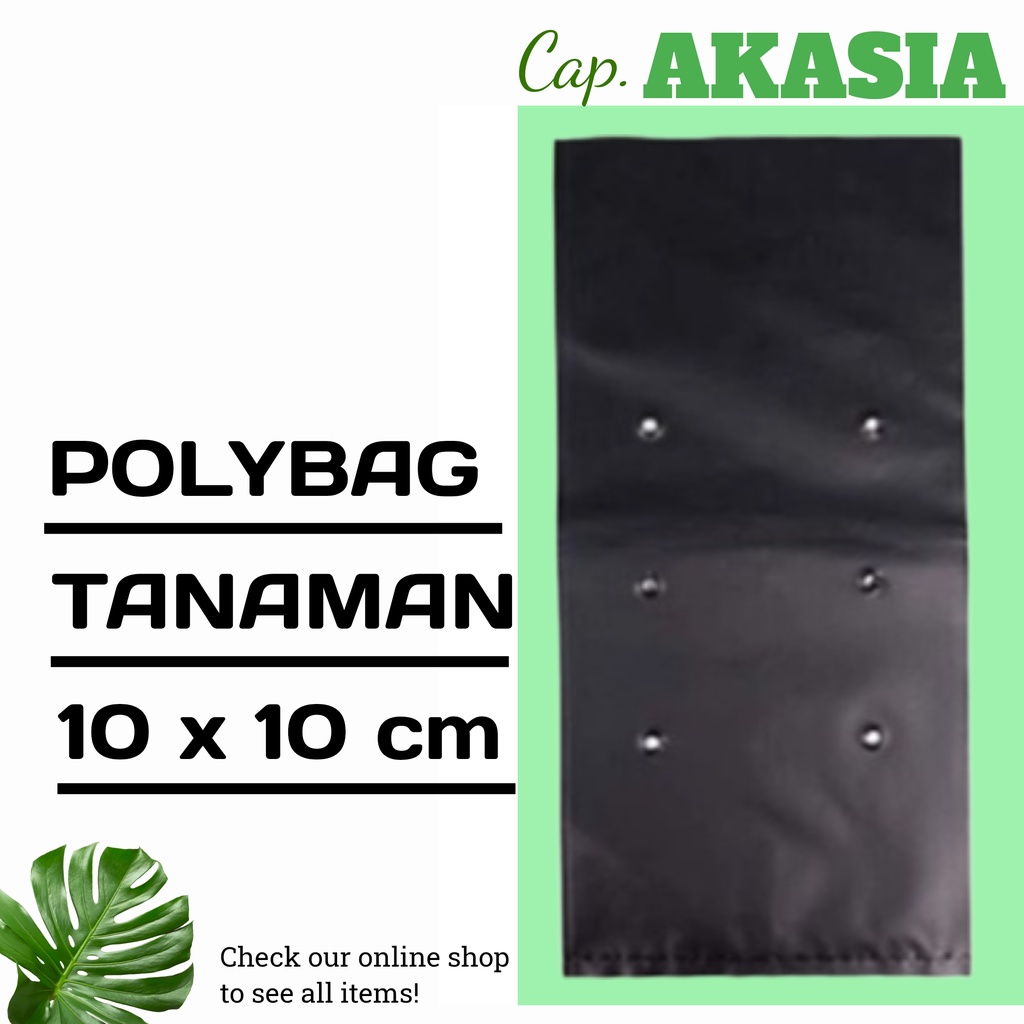 Jual (RMART) Plastik polybag tanaman 10x10 | polybag tanaman cabai ...