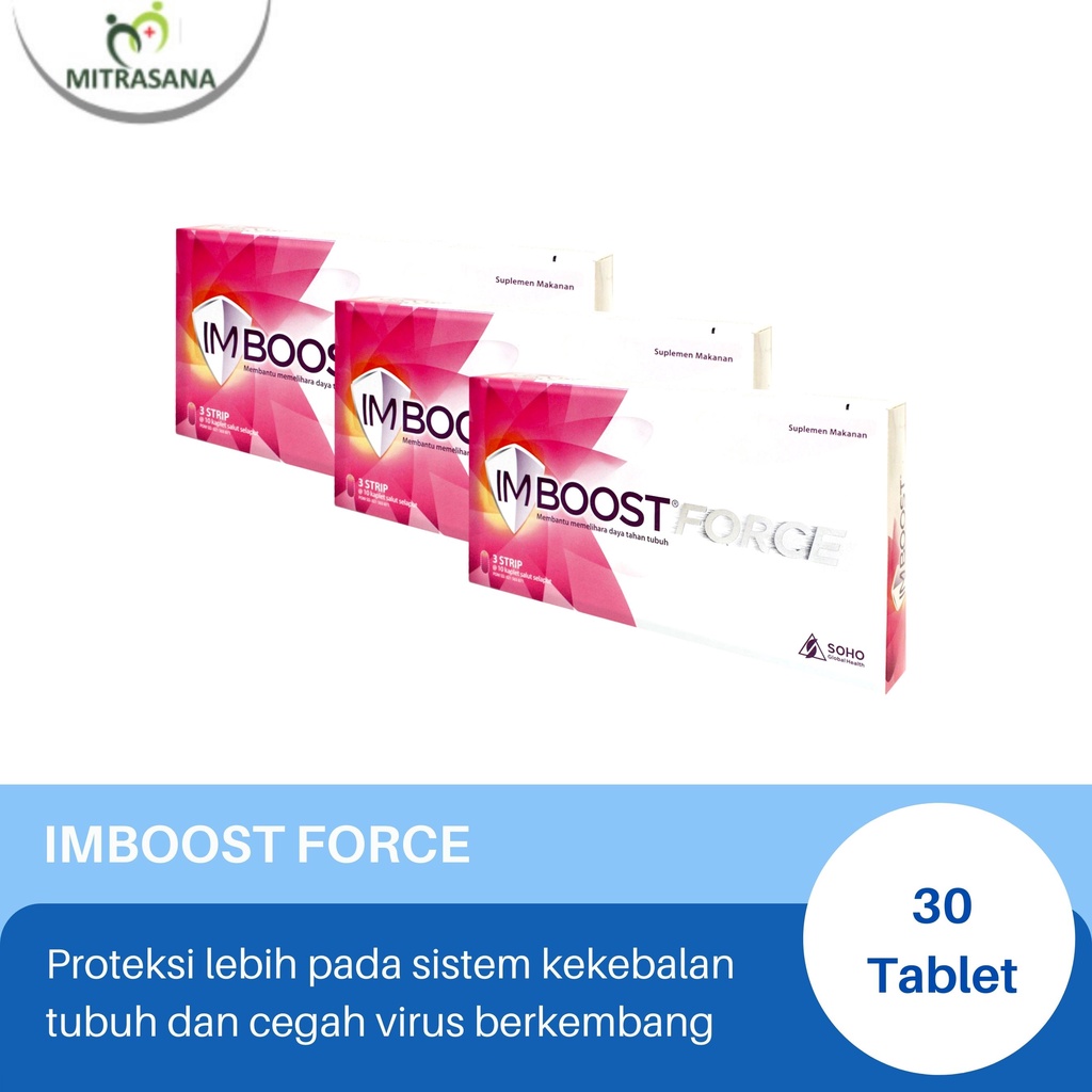 Jual Imboost Force Tablet Daya Tahan Tubuh / Suplemen / Box @ 3 strip ...