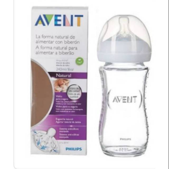 Jual NEW!! Avent Botol Susu Kaca 240ml | Shopee Indonesia