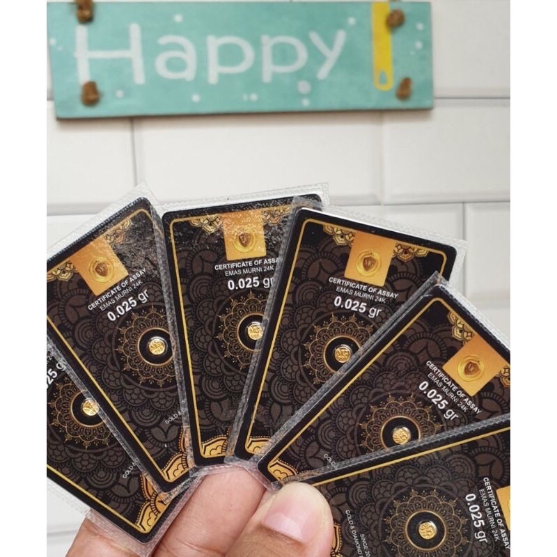 Jual MINIGOLD 0.025 GRAM EMAS MINI 24K MINI GOLD BISA TUKAR ANTAM AGEN ...