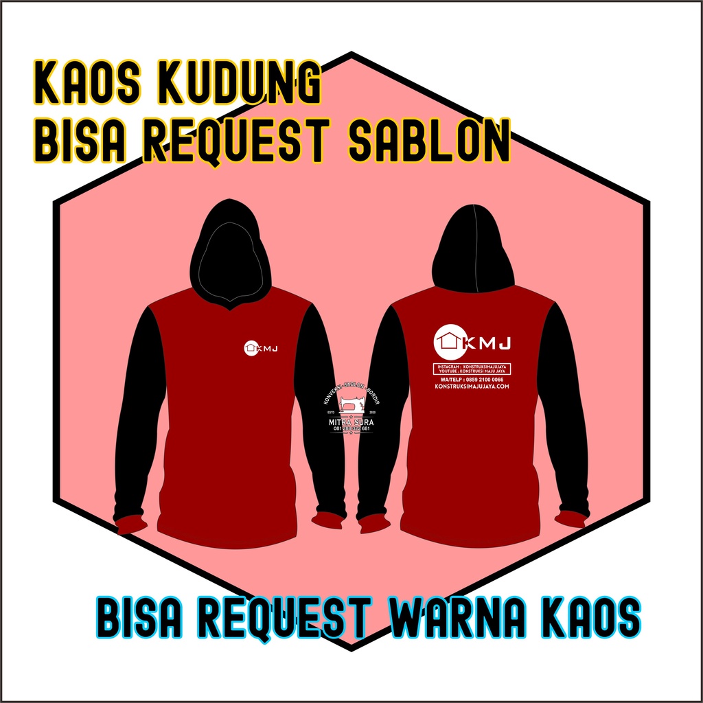 Jual Kaos kudung baju bertopi promosi usaha toko bangunan toko ...