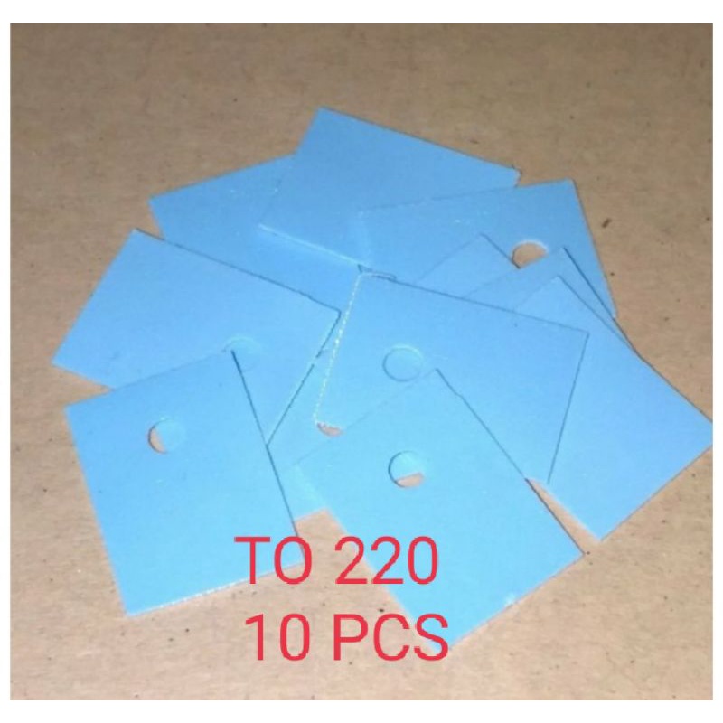 Jual isolator TO 220 silicon transistor mosfet TO220 / isolator karet ...
