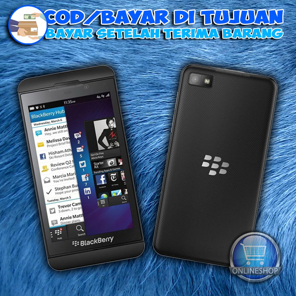 Jual Blackberry Z10 Single Sim Layar Sentuh Bisa WA Jadul Bergaransi ...