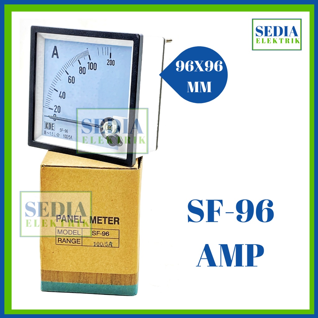 Jual PANEL METER ANALOG SF-96-AMP AMPERE METER AMPERMETER 96X96MM 10A ...