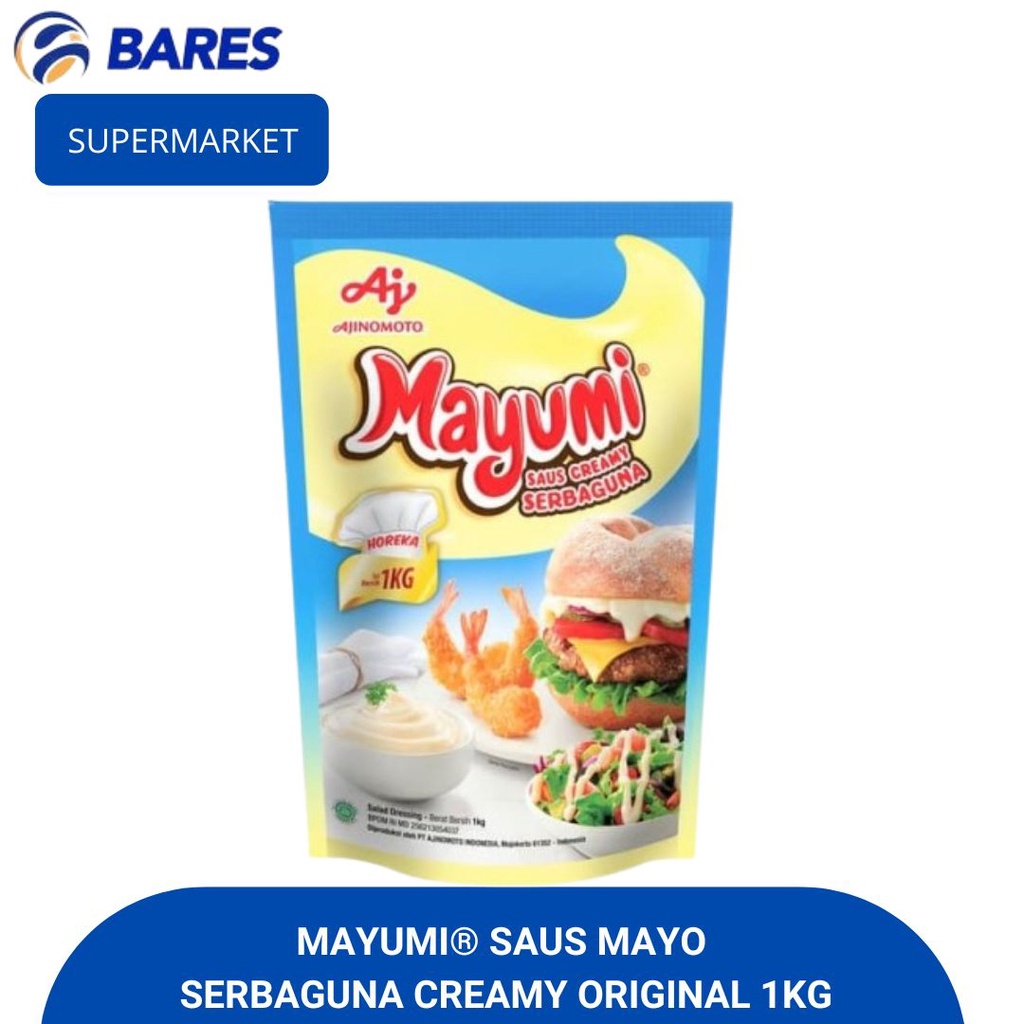 Jual Mayumi Saus Mayo Tube Creamy Serbaguna Kemasan Pouch 1Kg | Shopee ...