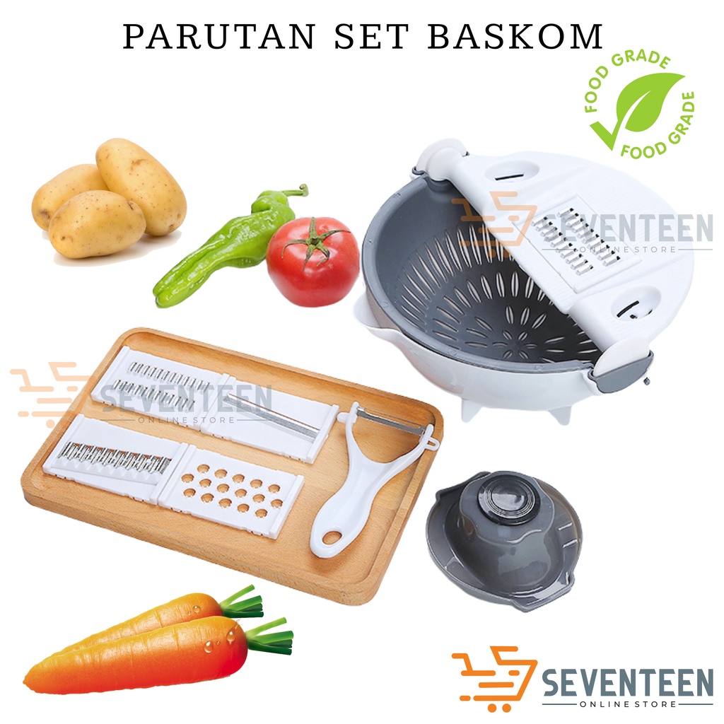 Jual SEVENTEEN PARUTAN BASKOM SET PARUTAN DENGAN WADAH PENCUCI BUAH DAN ...