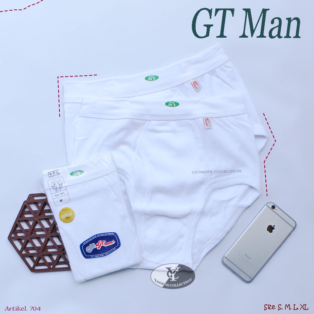 Jual CD GT Man 704B Putih | Celana Dalam Pria Katun Putih Polos - May ...