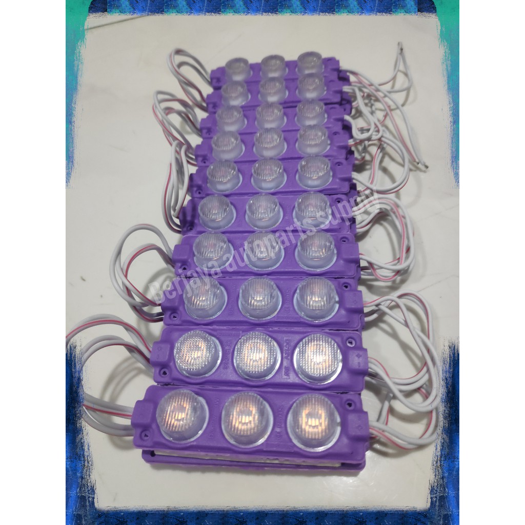 Jual Lampu Led Modul 3 Mata 12v And 24v 1pcs Satuan Kolong Bak Samping