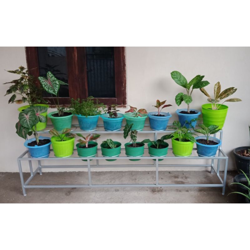 Jual Rak Tanaman dua susun roda 4 | Shopee Indonesia