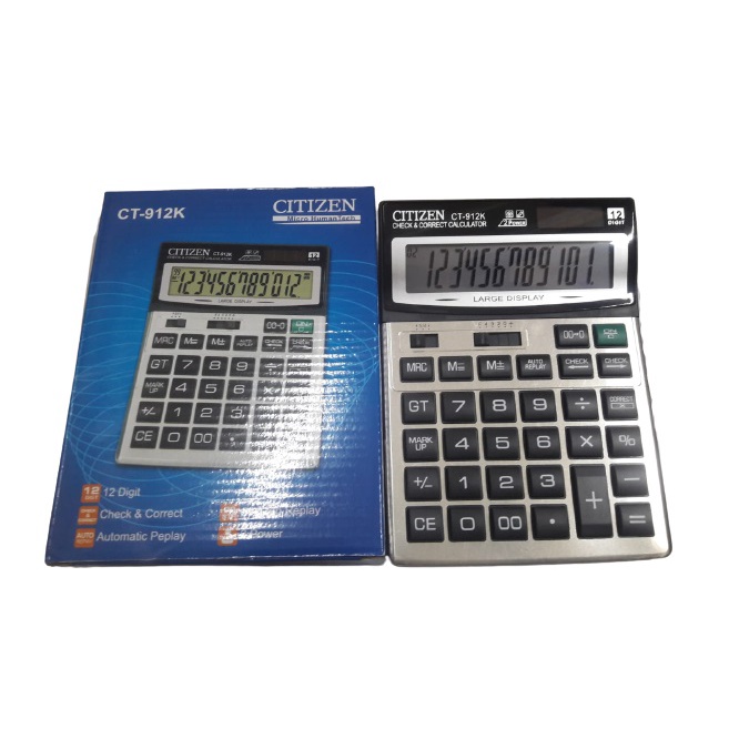Jual Kalkulator Citizen CT 912 12 digit . Kalkulator 12 Digit | Shopee ...