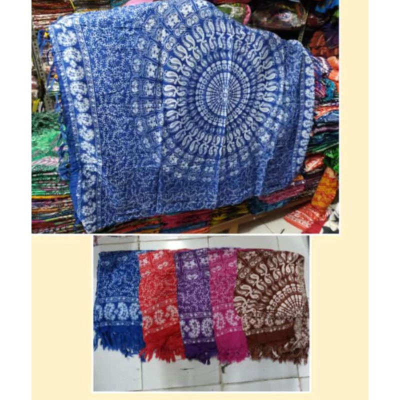 Jual Kain Pantai Sarung Pantai Biasa Tipis Rayon PernikBali | Shopee ...