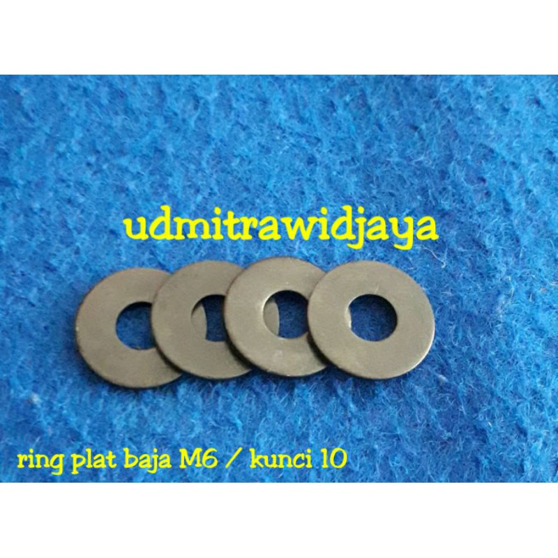Jual Ring plat baja 6mm kunci 10 / ringplat baja m6 / ring plat baja M6 ...
