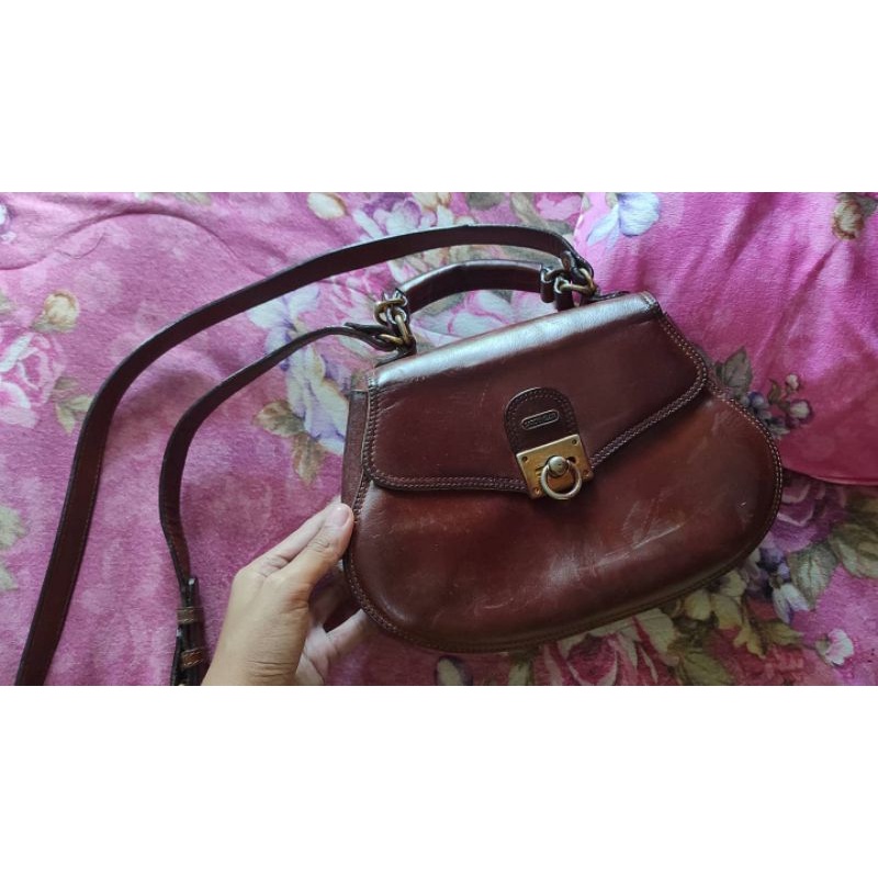 Jual Satchi Vintage Leather Bag/Tas Vintage Kulit Asli Satchi | Shopee ...