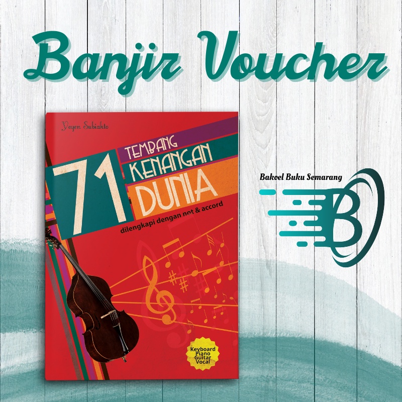 Jual Buku Musik dan Lagu 71 Tembang Kenangan Dunia Partitur Not Balok ...