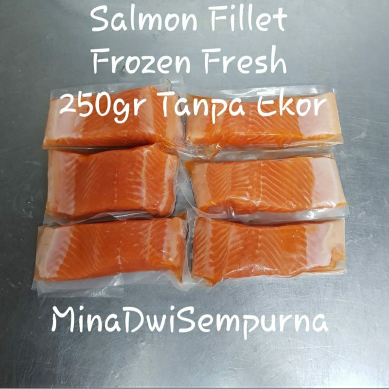 Jual Salmon Fillet Frozen @250gr Premium | Shopee Indonesia