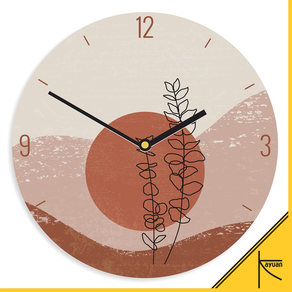 Jual Jam Dinding Kayu Art Hiasan Rumah Lukisan Artistik Reto Minimalis ...