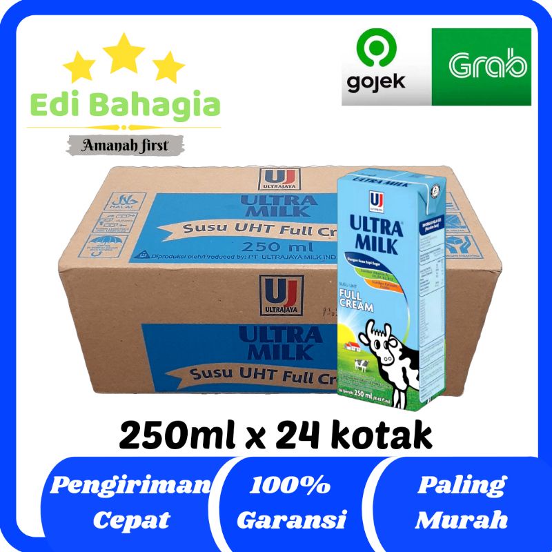 Jual SUSU ULTRA MILK 250 ML 1 DUS | Shopee Indonesia