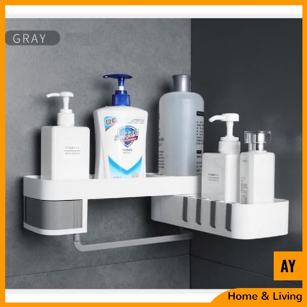 Jual Rak Sudut - Corner shower rotary shelf Rak gantung putar serbaguna ...