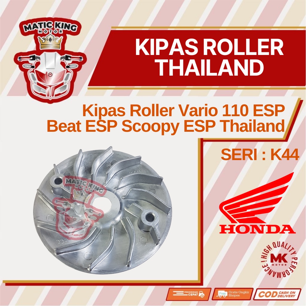 Jual Kipas Lawan Rumah Roller Beat Scoopy Vario 110 ESP POP STREET K44 Thailand | Shopee Indonesia
