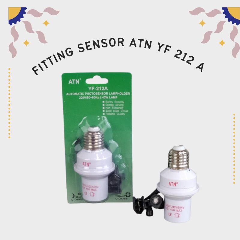 Jual Fitting Sensor ATN YF 212 A Fitting Sensor Otomatis Hemat energi LAMPU SENSOR TERBAIK ...