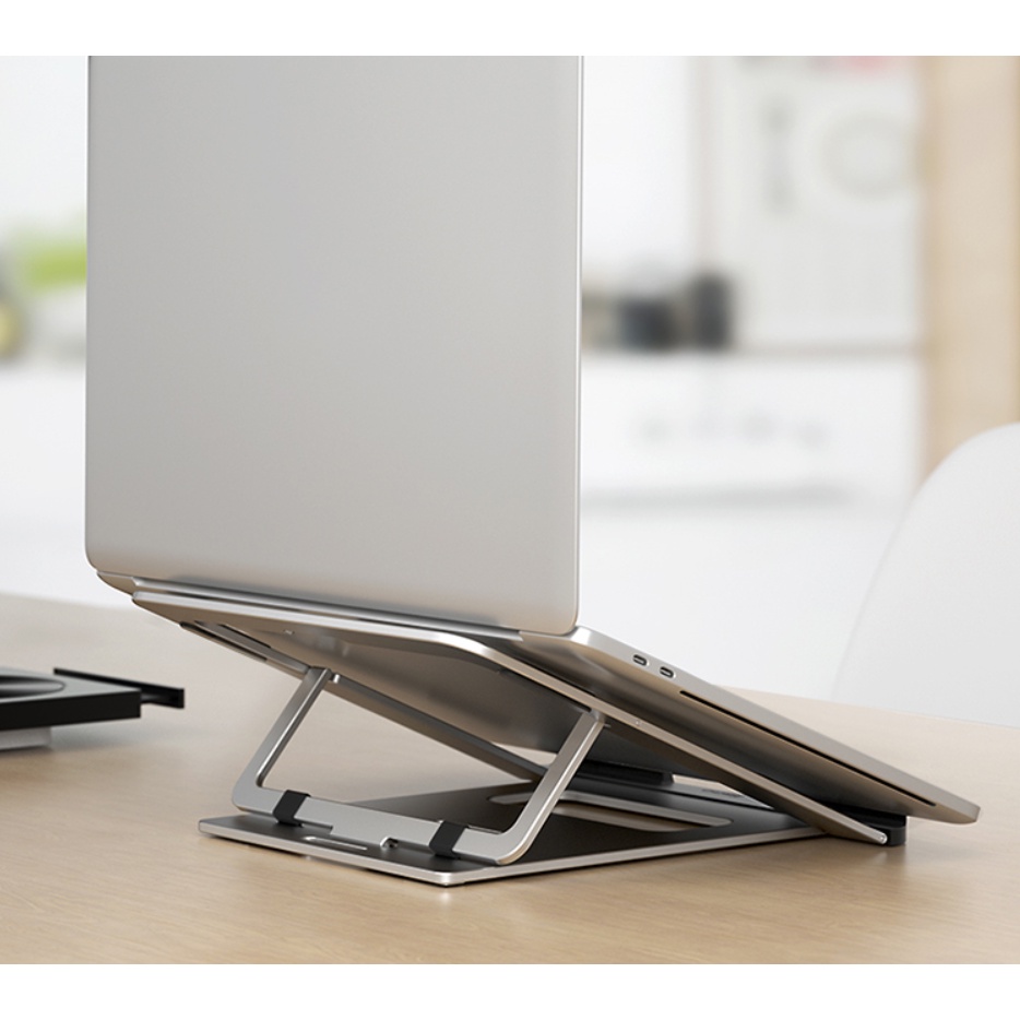 Jual Bracket laptop Stand Radiator Bahan Aluminium Alloy Metal Foldable ...