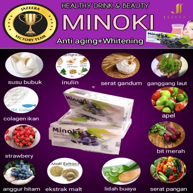 Jual Minoki minuman herbal kaya manfaat | Shopee Indonesia