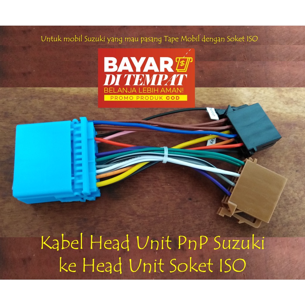 Jual Kabel Head Unit Soket Suzuki ke HU ISO u Pasang HU socket ISO di ...