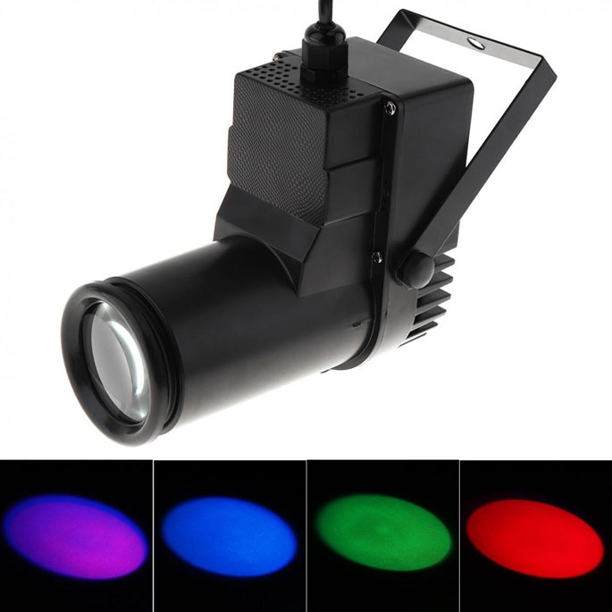 Jual Lampu Sorot Panggung RGB LED Beam Pinspot Spotlight DJ Disco Party ...