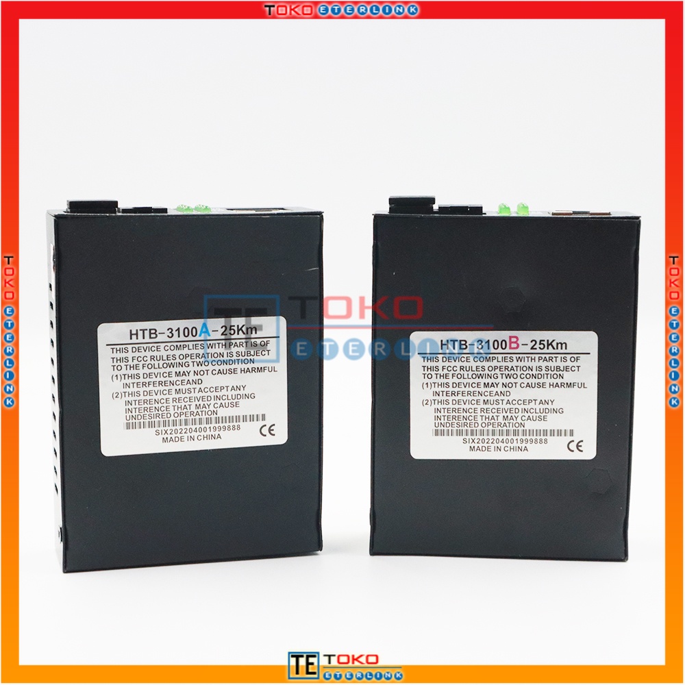 Jual Baru Sepasang Htb 3100 Fiber Optic Media Konverter Single Mode
