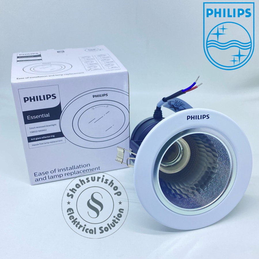 Jual PHILIPS DOWNLIGHT RECESSED WHITE 66662 3 INCH 3" PUTIH MAX 9 WATT | Shopee Indonesia
