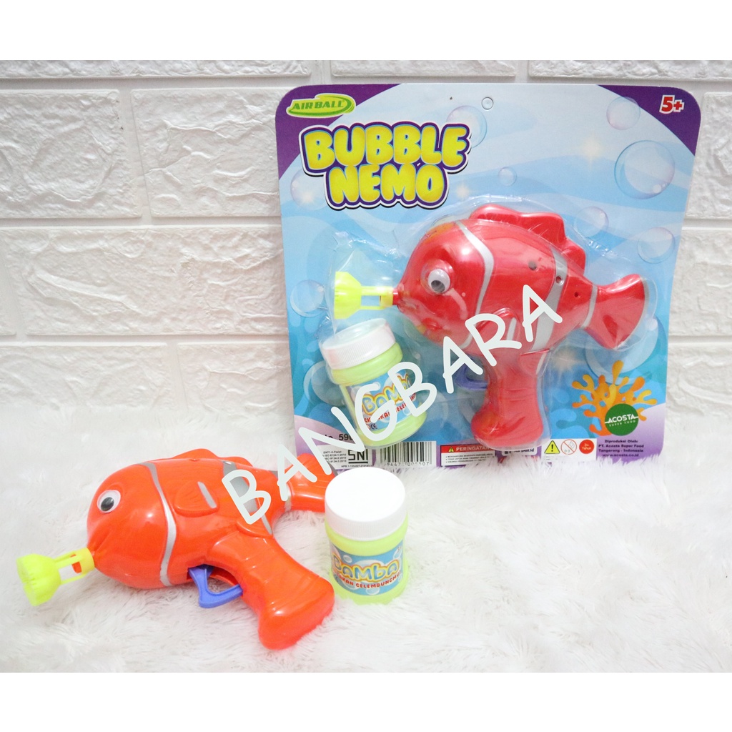 Jual Mainan Bubble Gun Pistol Gelembung Karakter Nemo | Shopee Indonesia