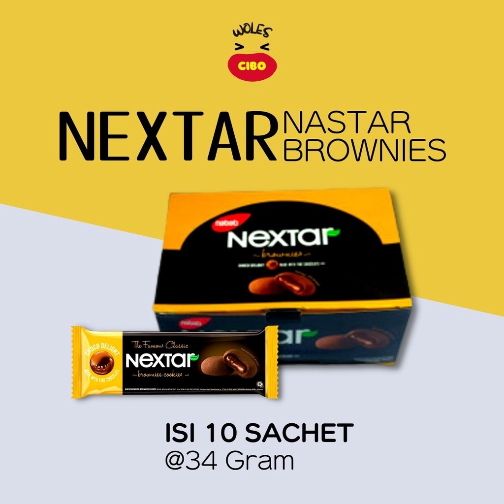 Jual Nextar Nastar Brownies / Nanas / Blueberry 1 Box Isi 10 Pcs 34 gr ...