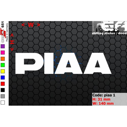 Jual ea cutting sticker / decal Code: piaa 1 ( sponsor logo ) | Shopee ...