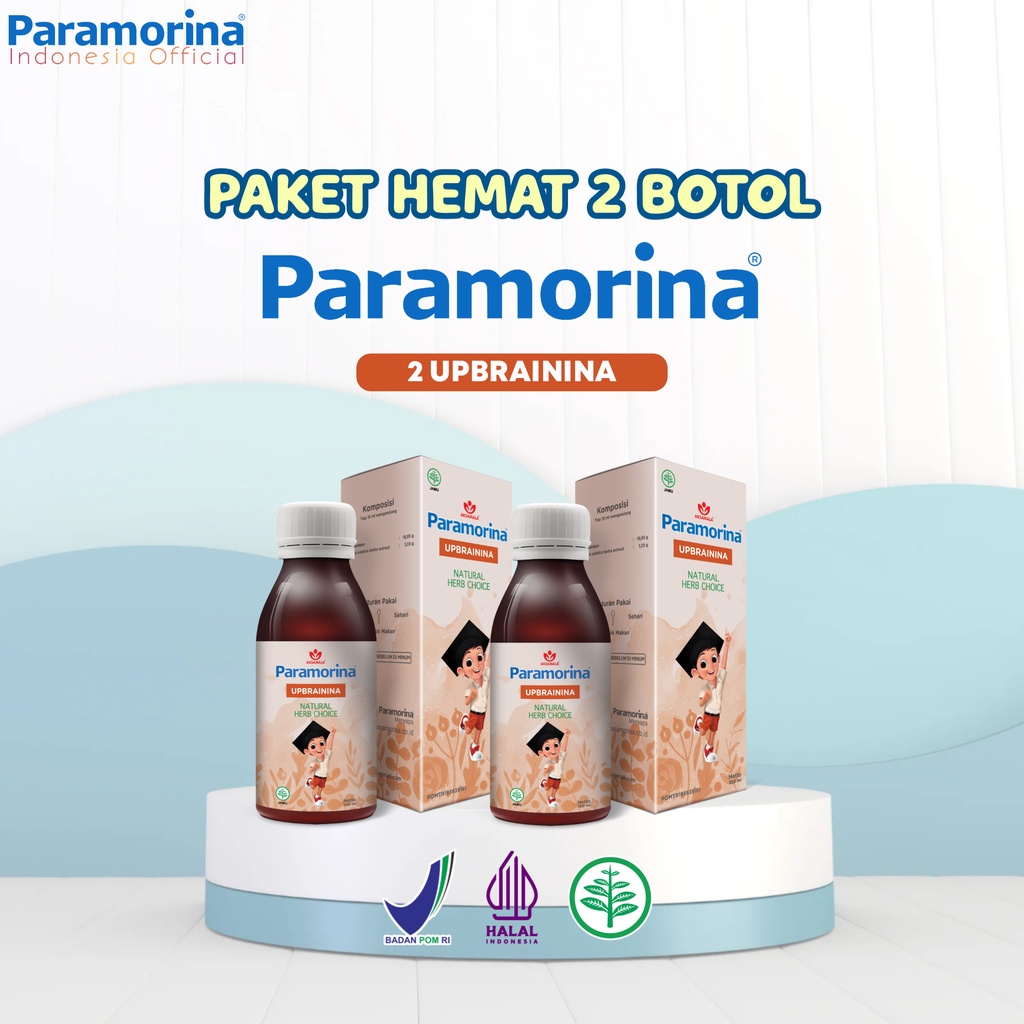 Jual PAKET 2 BOTOL Paramorina Upbrainina Terapi Lancar Bicara dan ...