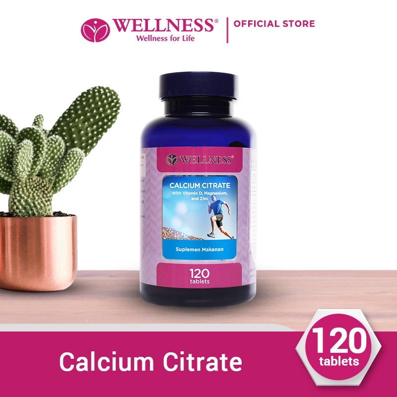 Jual Wellness Calcium Citrate - 120 Tablets | Shopee Indonesia