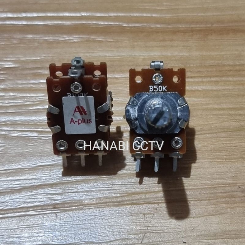 Jual Potensio Stereo 50K 100K + CT Tanduk APLUS | Shopee Indonesia